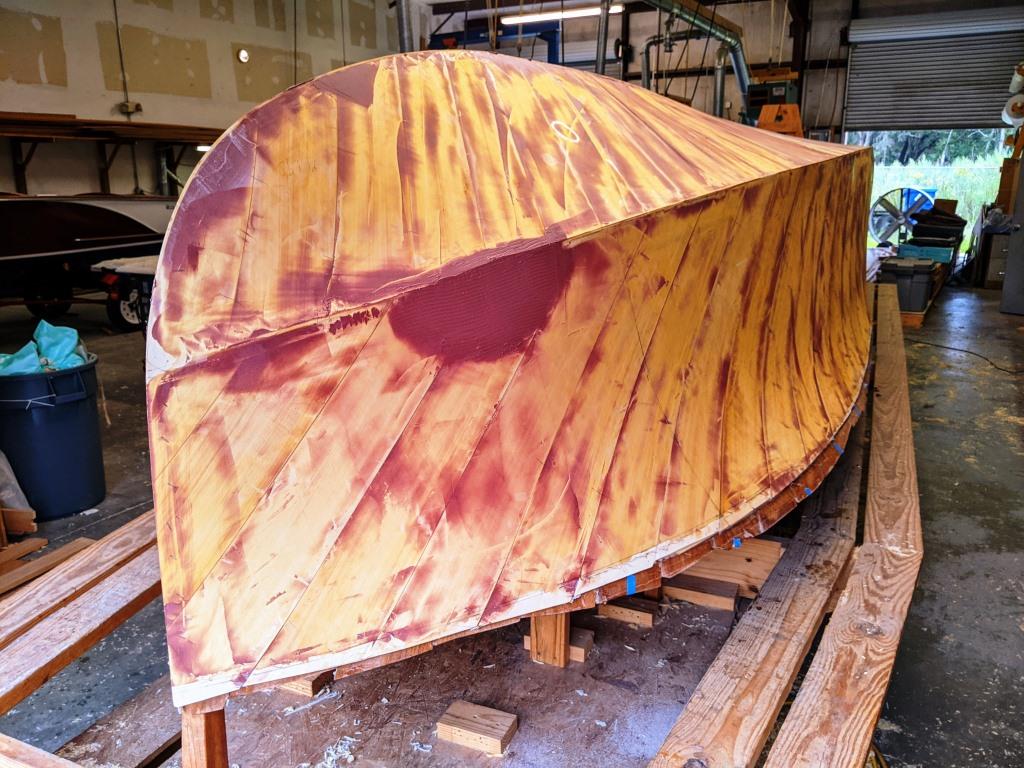 Fairing the Hull Before the Final Layer – Ashley River Boatworks